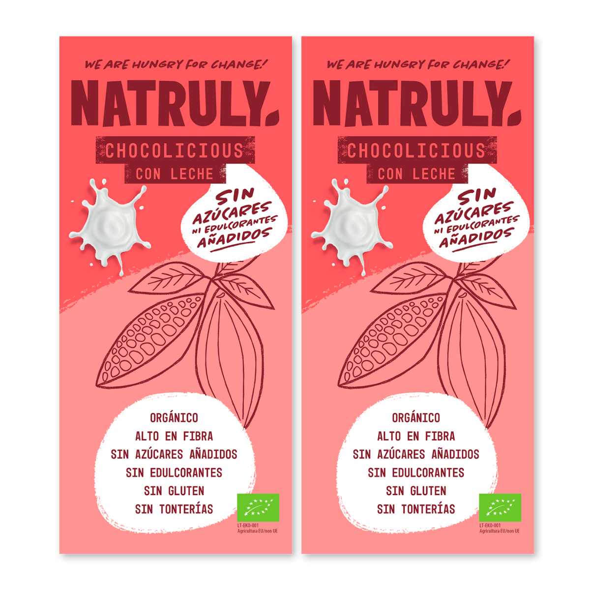 Chocolicious Milk Chocolate – Organic Pack | 2 x 85g